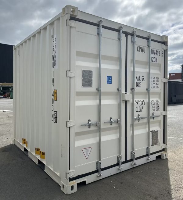 Container maritime 10 pieds – Blanc - HB Conteneurs Experts